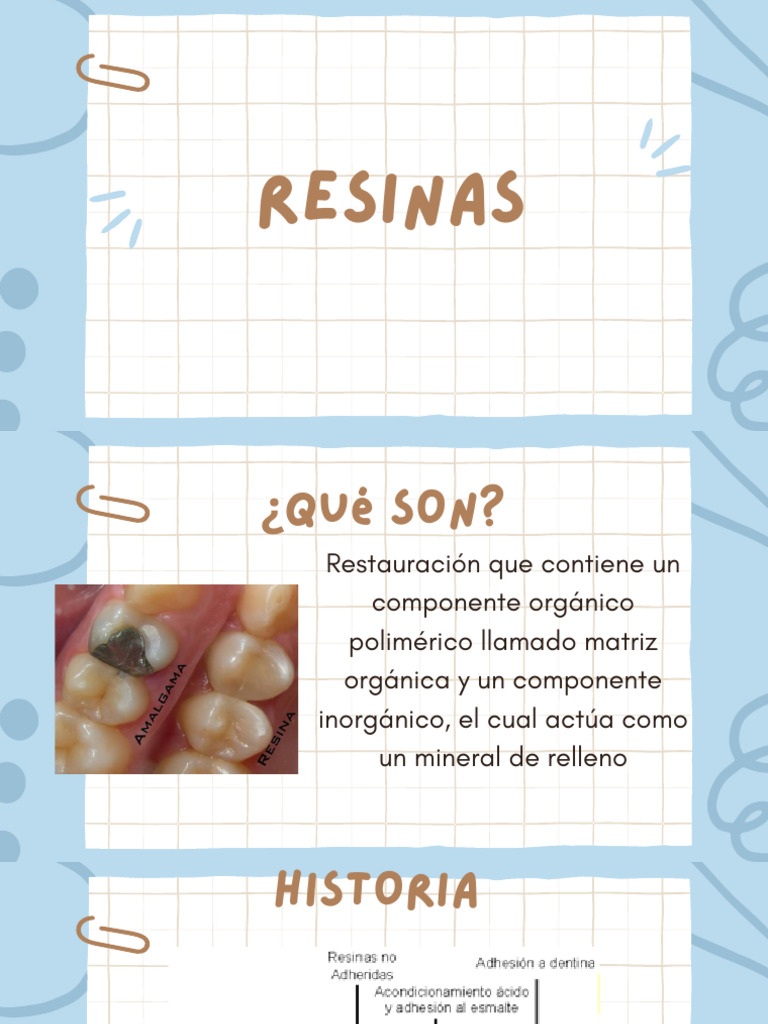 Resinas Dentales | PDF | Odontología | Minerales