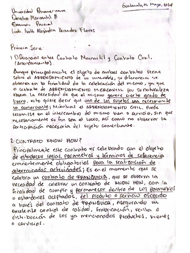 Examen Final Derecho Mercantil Iii | PDF