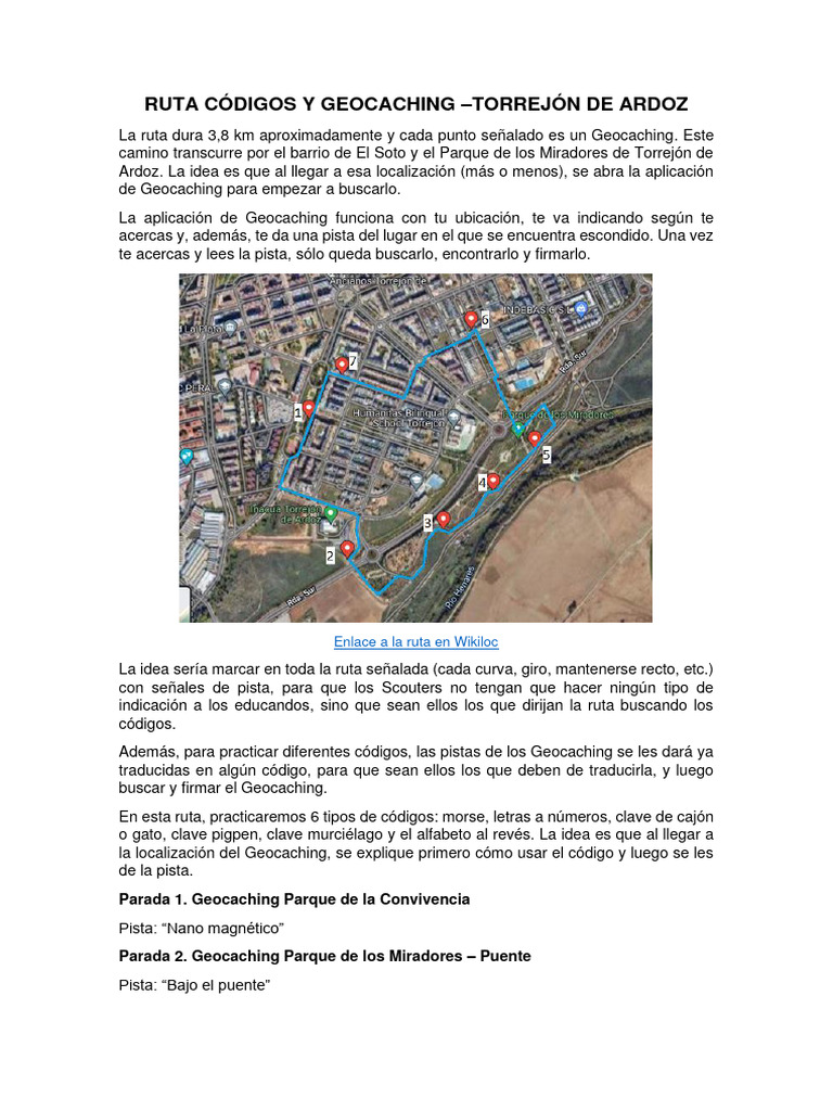Ruta Códigos y Geocaching | PDF | Alfabeto