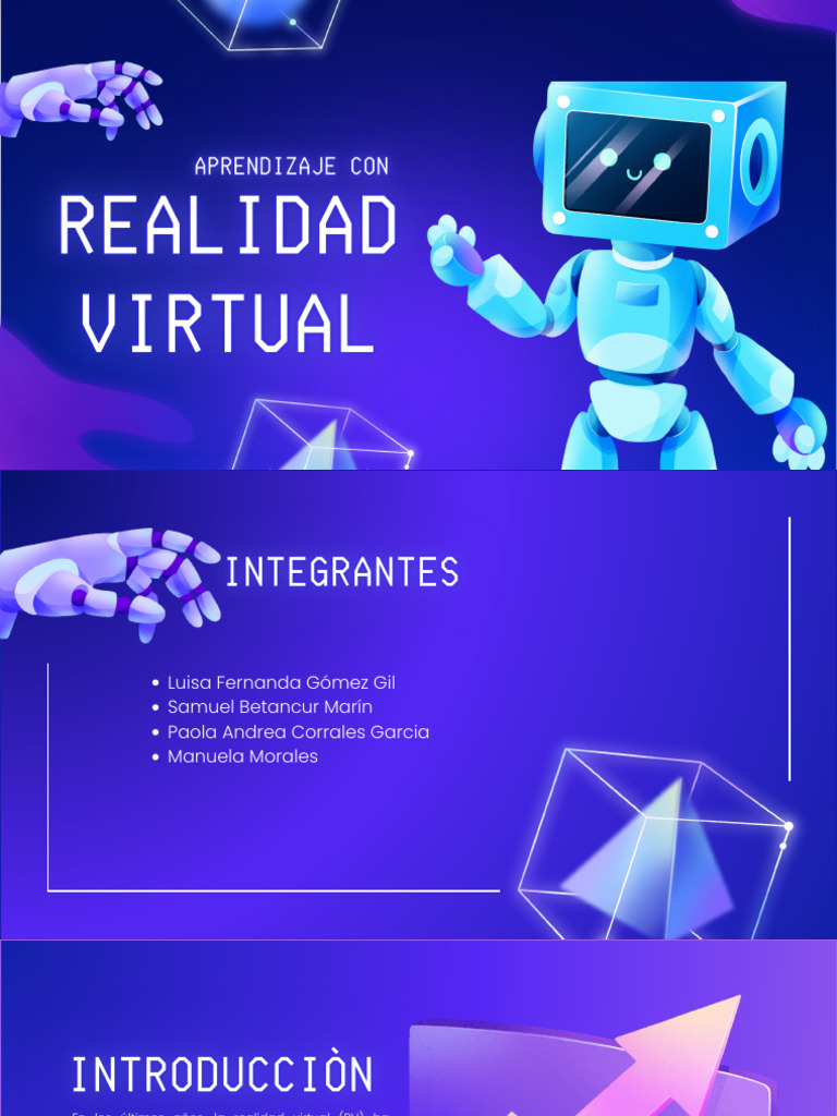 Aprendizaje Con Realidad Virtual | PDF | Realidad virtual | Aprendizaje