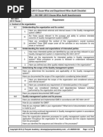 ISO 9001 - 2015 Audit Check List | PDF | Quality Management System ...