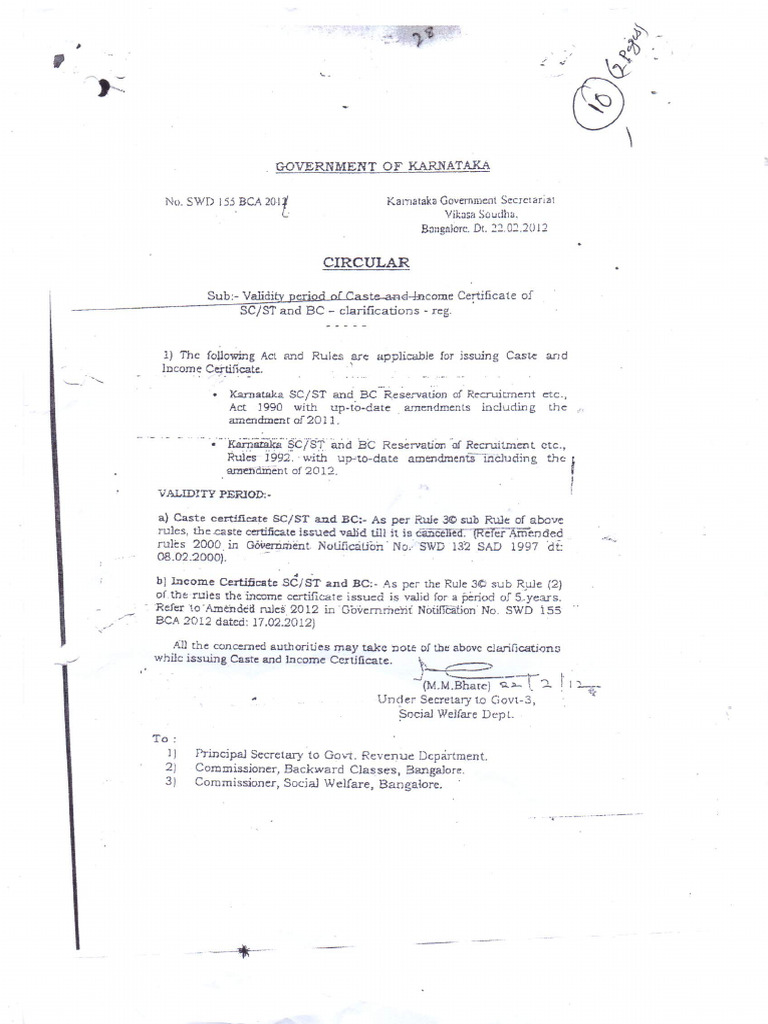 Caste Validity SCST Obc | PDF