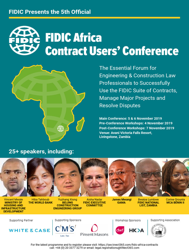 FIDIC Africa Contract Users Conference | PDF | Alternative Dispute ...
