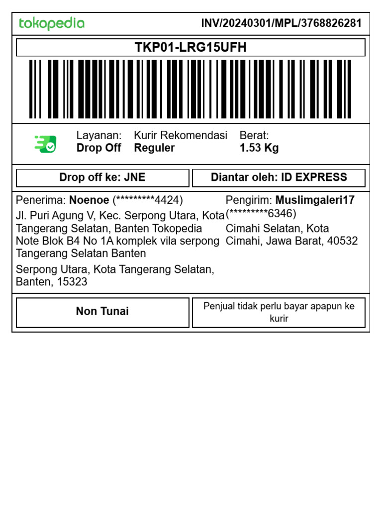 Tokped 6 Resi 14 Februari 2024 | PDF