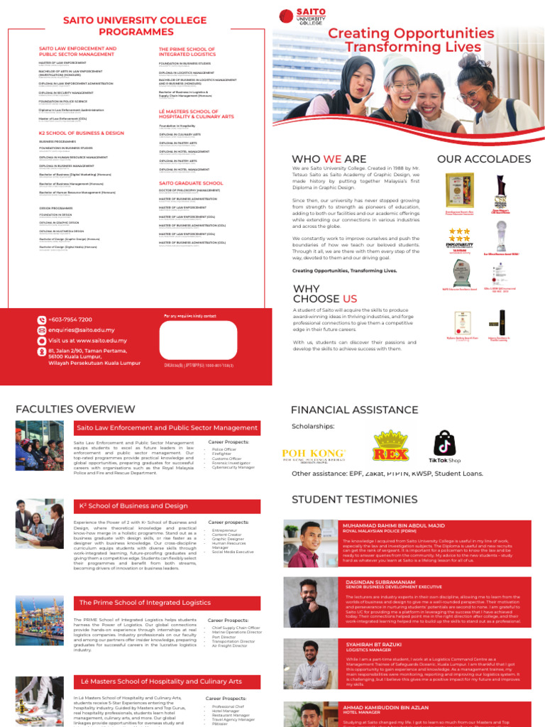 June - Programme Overview Flyer | PDF | Logistics | Bachelor's Degree