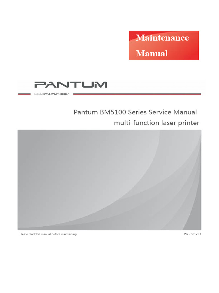 Pantum BM5100 Series Service Manual | PDF | Installation (Computer ...