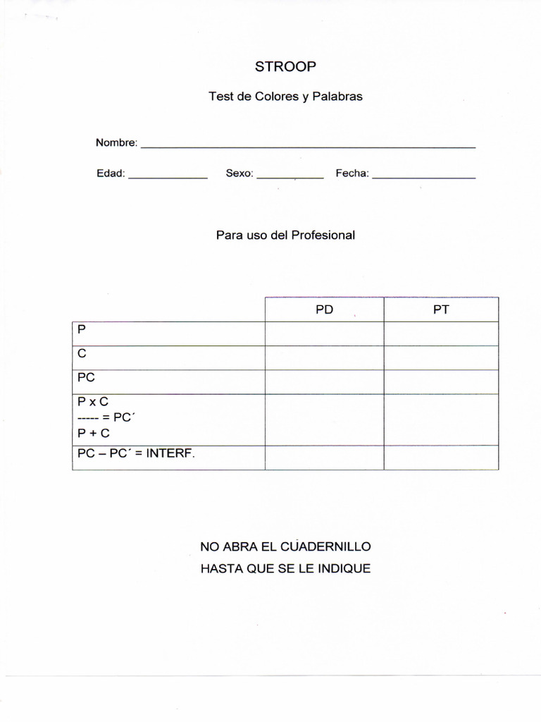 Protocolo, Láminas, Hoja de verificación e Interpretación | PDF