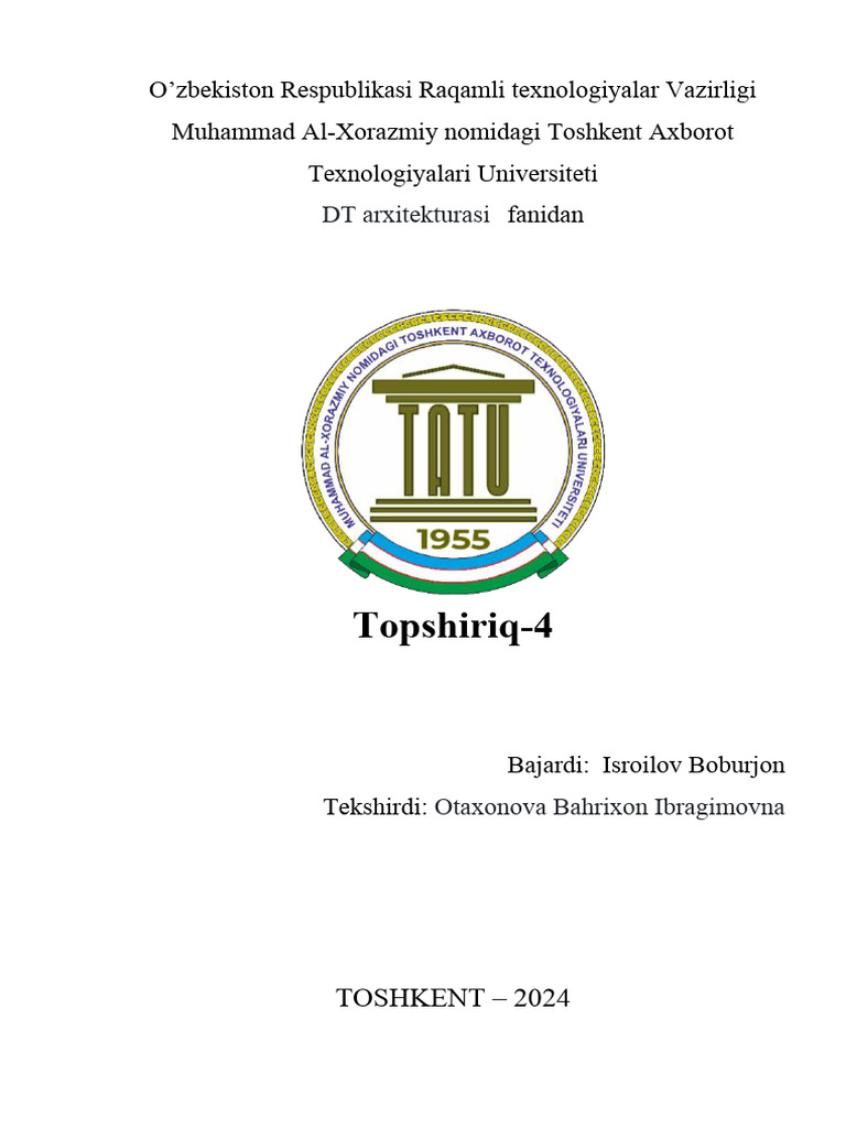 Isroilov Bobur | PDF