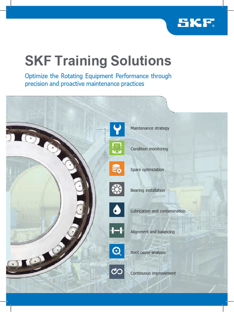 SKF Training Solutions - SKF | PDF | Reliability Engineering | Bearing ...