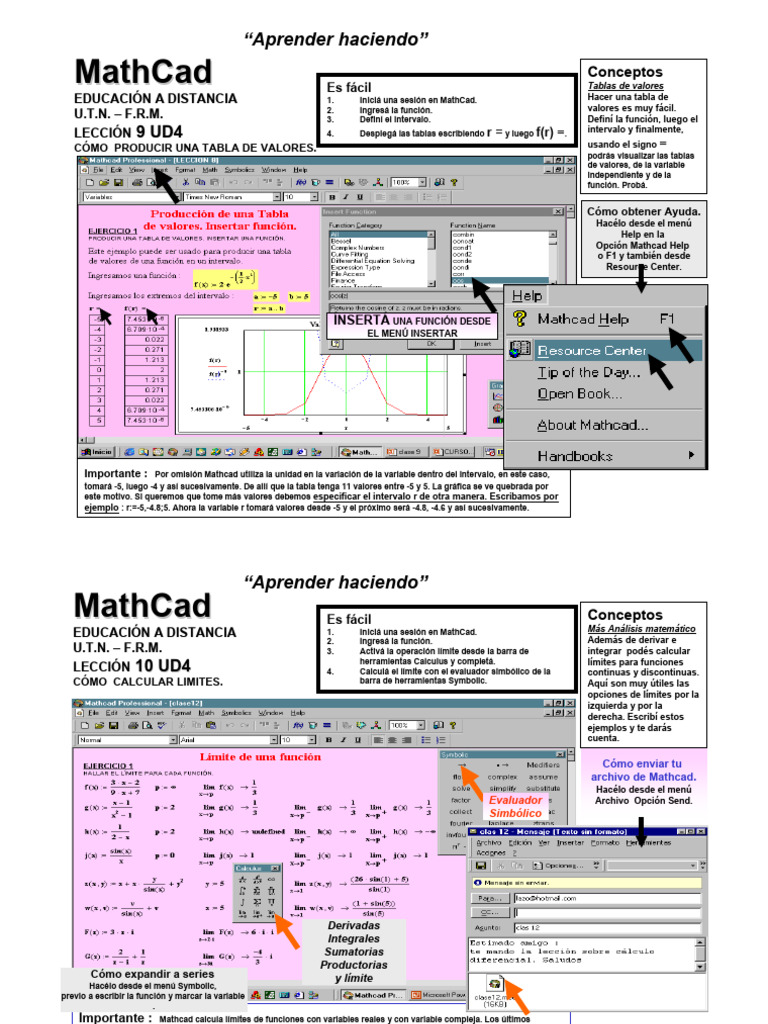 Curso_Mathcad_9_15 | PDF | Integral | Regresión lineal