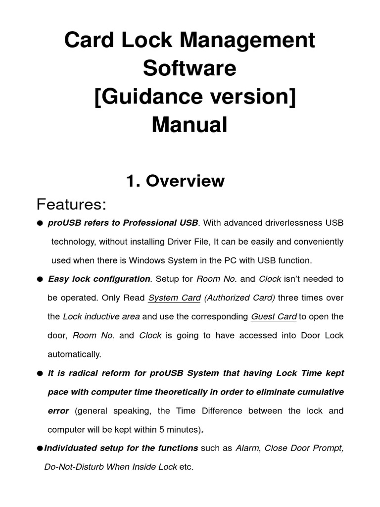 proUSB Card Lock Manual in ENGLISH | PDF | Windows 7 | Information ...