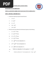Trigonometric Limits Worksheet | PDF | Mathematical Objects ...