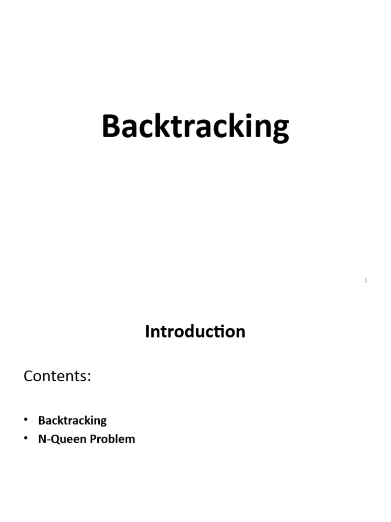 Backtracking algo | Download Free PDF | Algorithms And Data Structures ... Backtracking algo | Download Free PDF | Algorithms And Data Structures ...