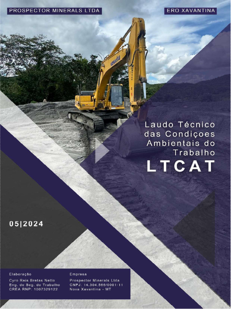 Laudo Técnico LTCAT - Prospectors LTDA | PDF | Dióxido de silício ...