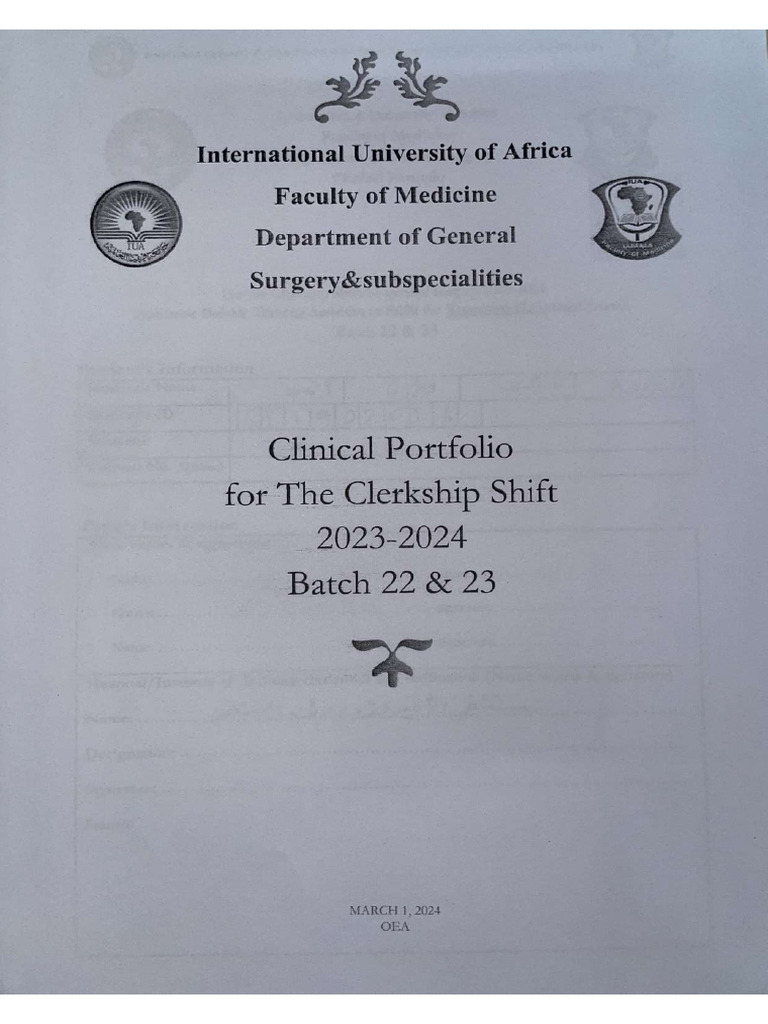 Surgery Portfolio | PDF