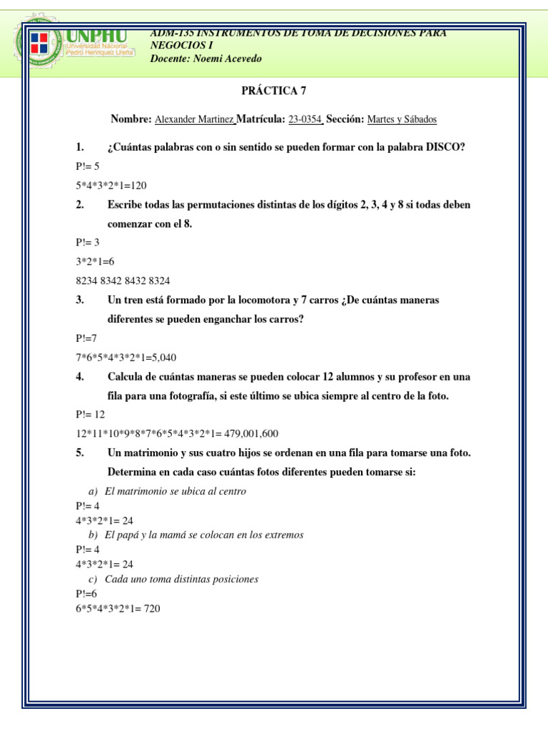 PRÁCTICA 7, Alexander Martinez | PDF