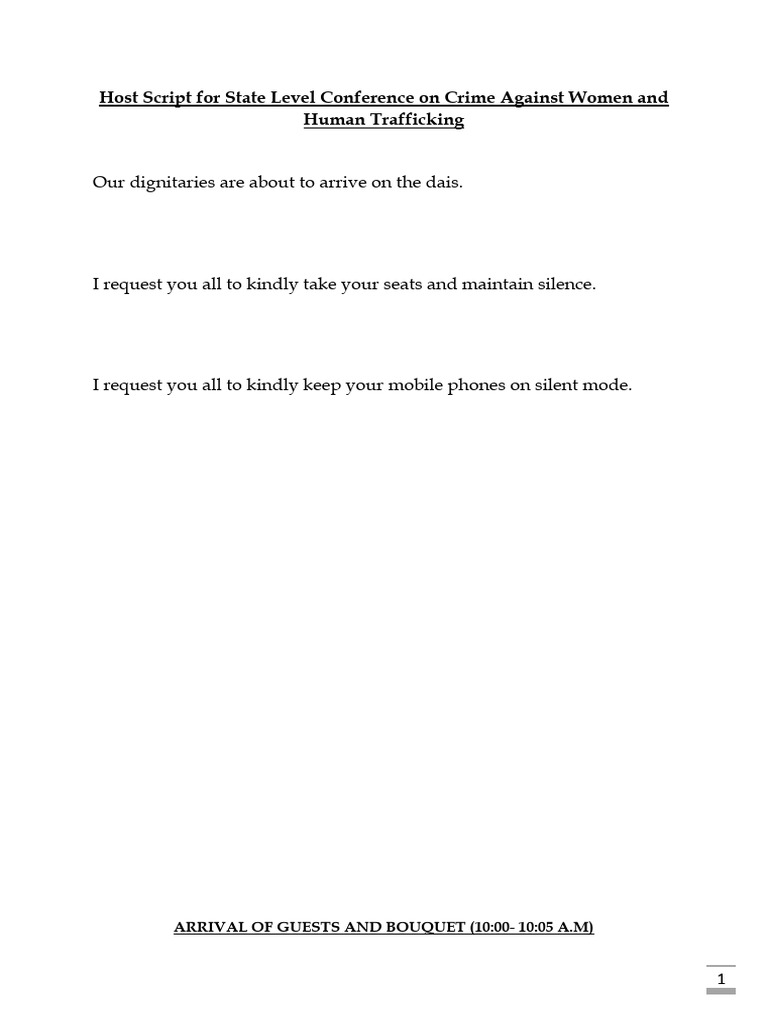 Host Script For CAW and HT | PDF | Judge | The Honourable