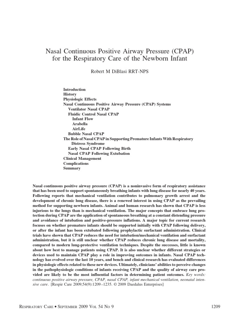 Infirmacion Sobre CIPAP 1209.full | PDF | Breathing | Respiratory System