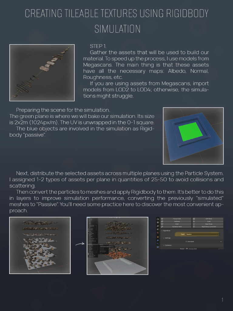 Tileable Material From Simulation by Andrew Alexandrov EN | PDF