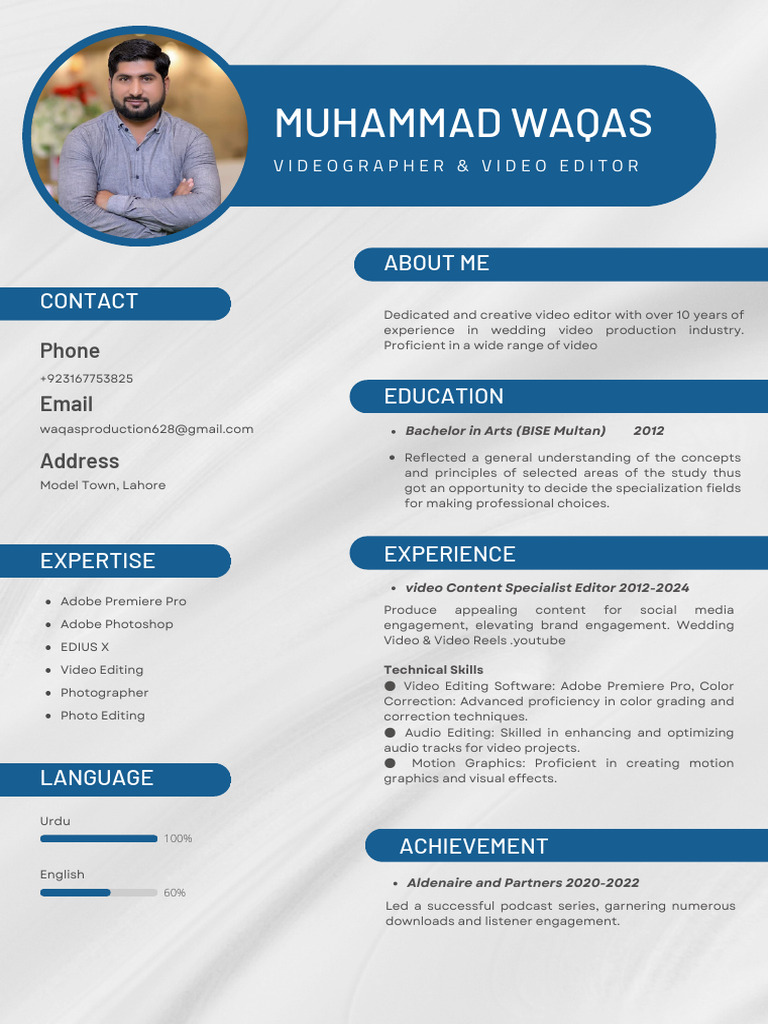 Waqas PG CV | PDF