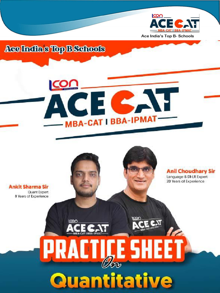 Ace CAT -Practice_Sheet_for_Basic_Algebraic_Identities by Ankit Sir | PDF | Ios | Computing