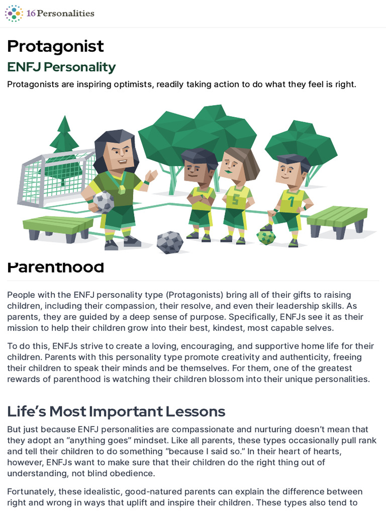 Parenthood - ENFJ Personality (Protagonist) - 16personalities | PDF ...