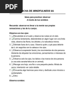 Mindfulness de Los 5 Sentidos | PDF
