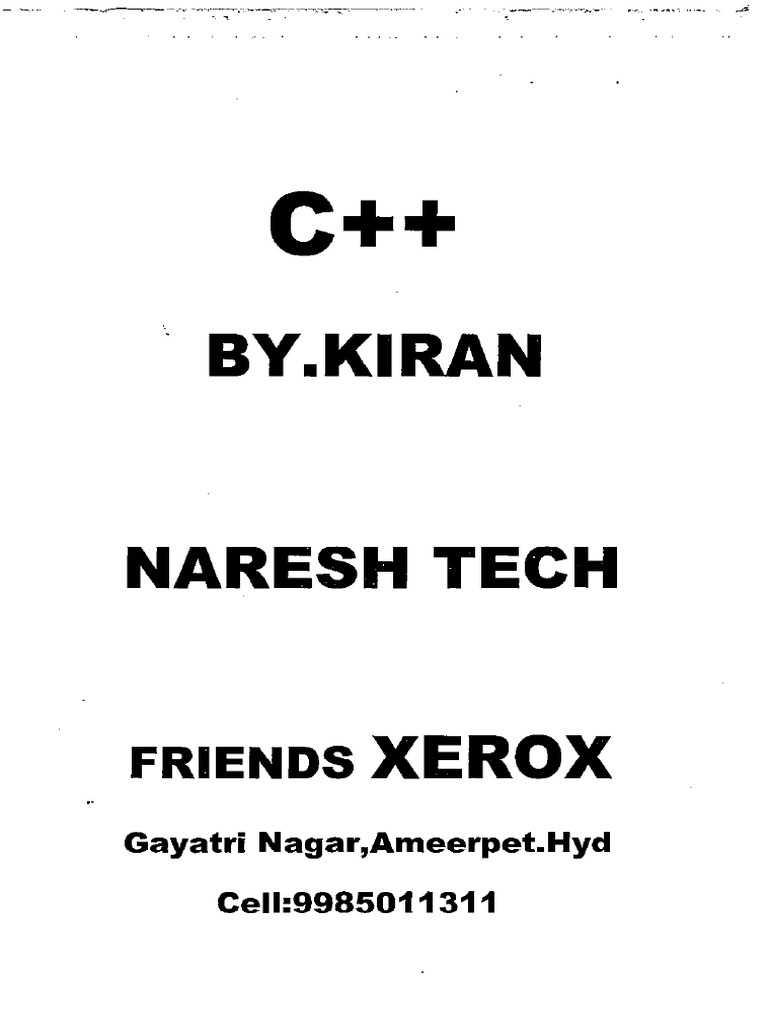 Kiran Sir C Pdf Computers