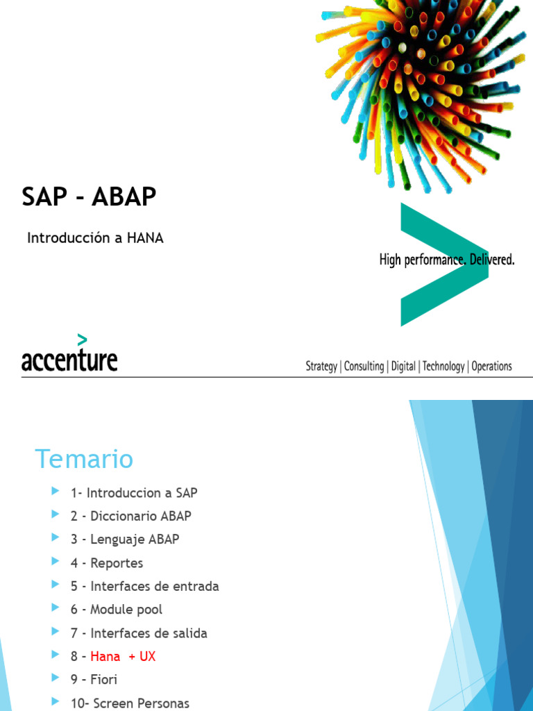 Escuelita Abap PPT 08 - Hana - Julio 2021 | PDF | Sql | Databases