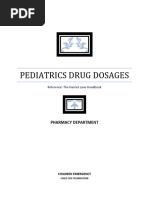 Pediatric Code Sheet | PDF | Drugs Acting On The Nervous System ...