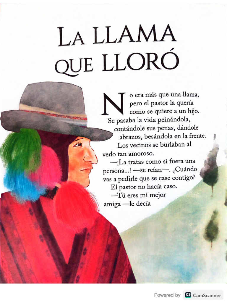 La Llama Que Lloró - Cuento Inca | PDF