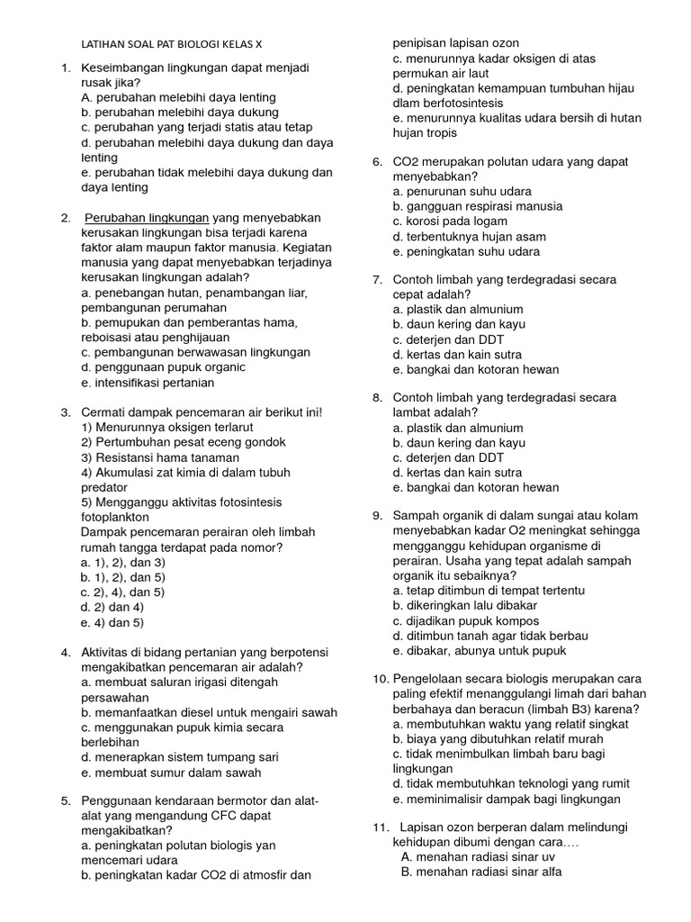 Latihan Persiapan Pat 2024 | PDF