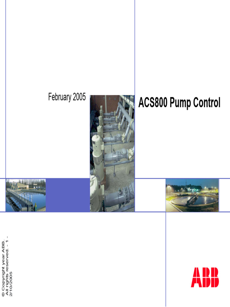 ACS800 Pump Control Library Feb2005 | PDF | Pump | Flow Measurement