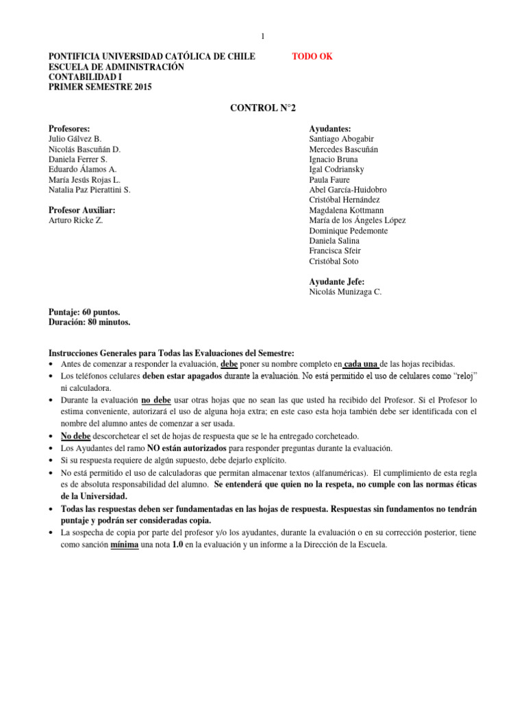 Control2 2015hfda | PDF | Business | Negocios económicos