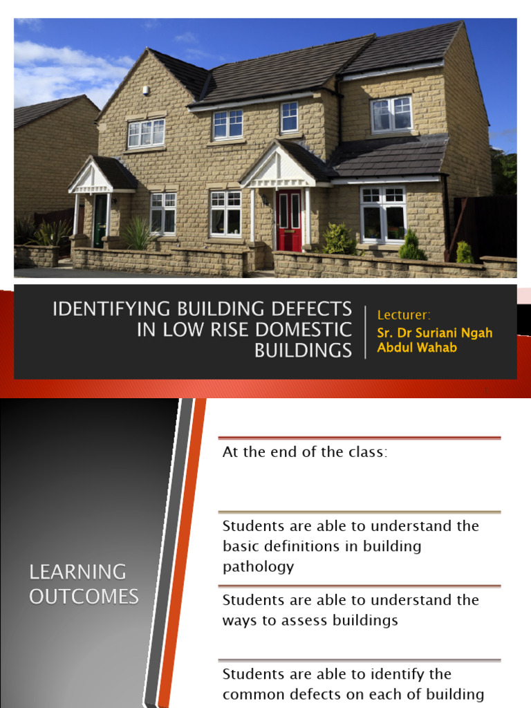 Lecture 1a - Identifying Building Defects | PDF | Nondestructive ...
