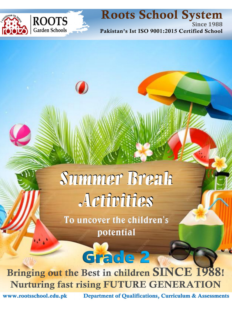 Summer Break Homework Grade 2 - Final-1 | PDF