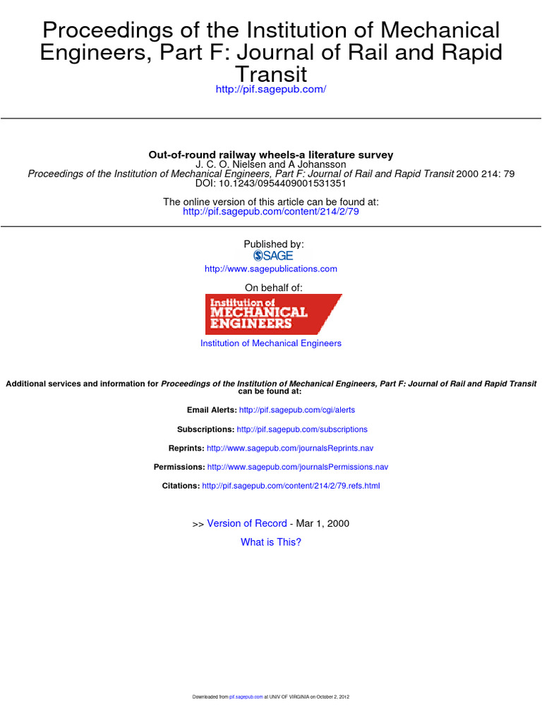 OOR Railway Wheels Literature Survey | PDF | Wear | Force