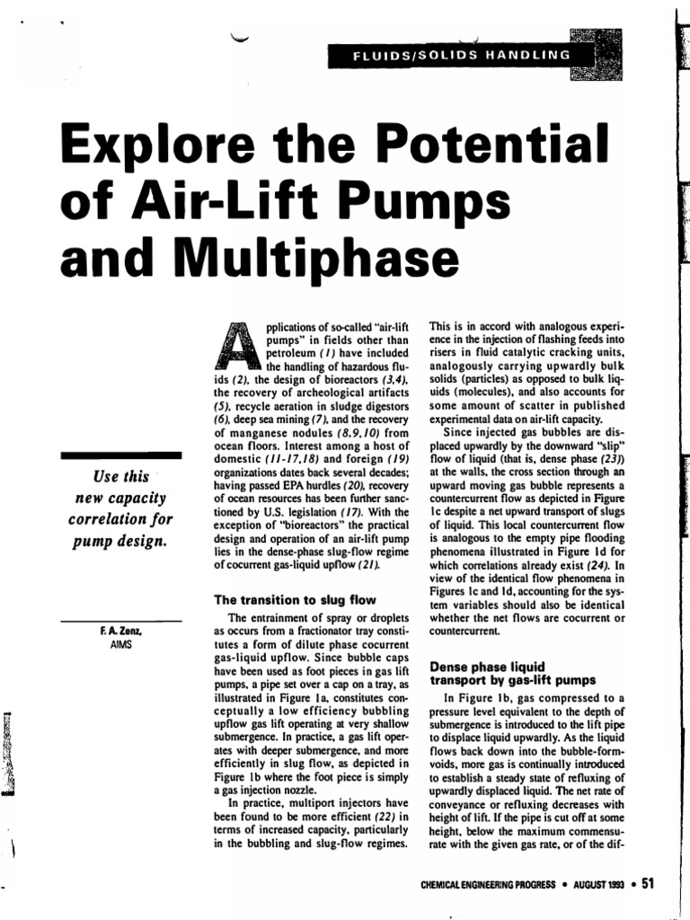 Potential of Air Lift Pumps 2 PDF Free | PDF | Lift (Force) | Pump