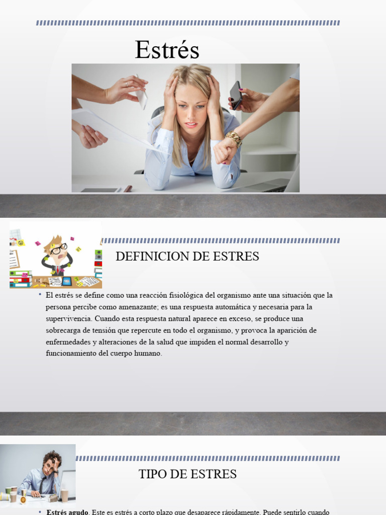 Estrés: Tipos, Causas y Prevención | PDF | Estrés (biología) | Sicología
