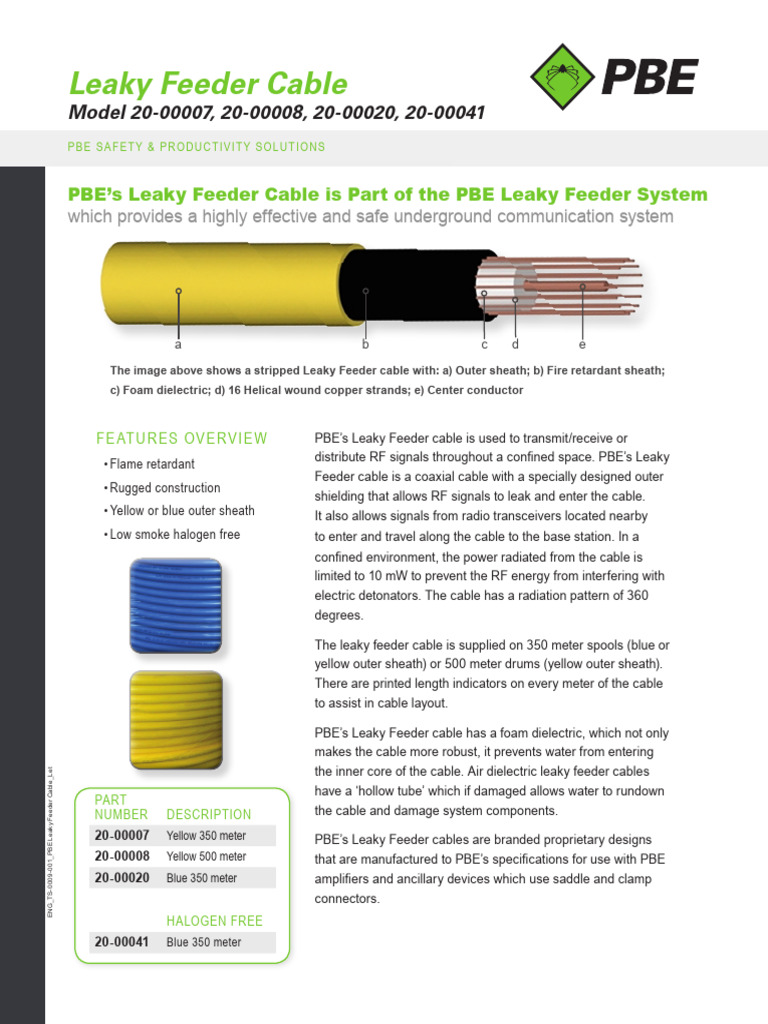 9 - Leaky Feeder Cable MSHA | PDF | Electronic Engineering ...