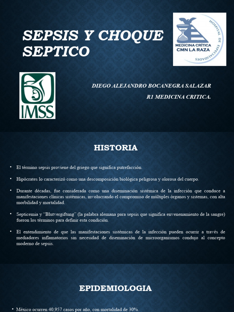 Sepsis y Choque Septico-1 | PDF | Septicemia | Medicina de Cuidados ...