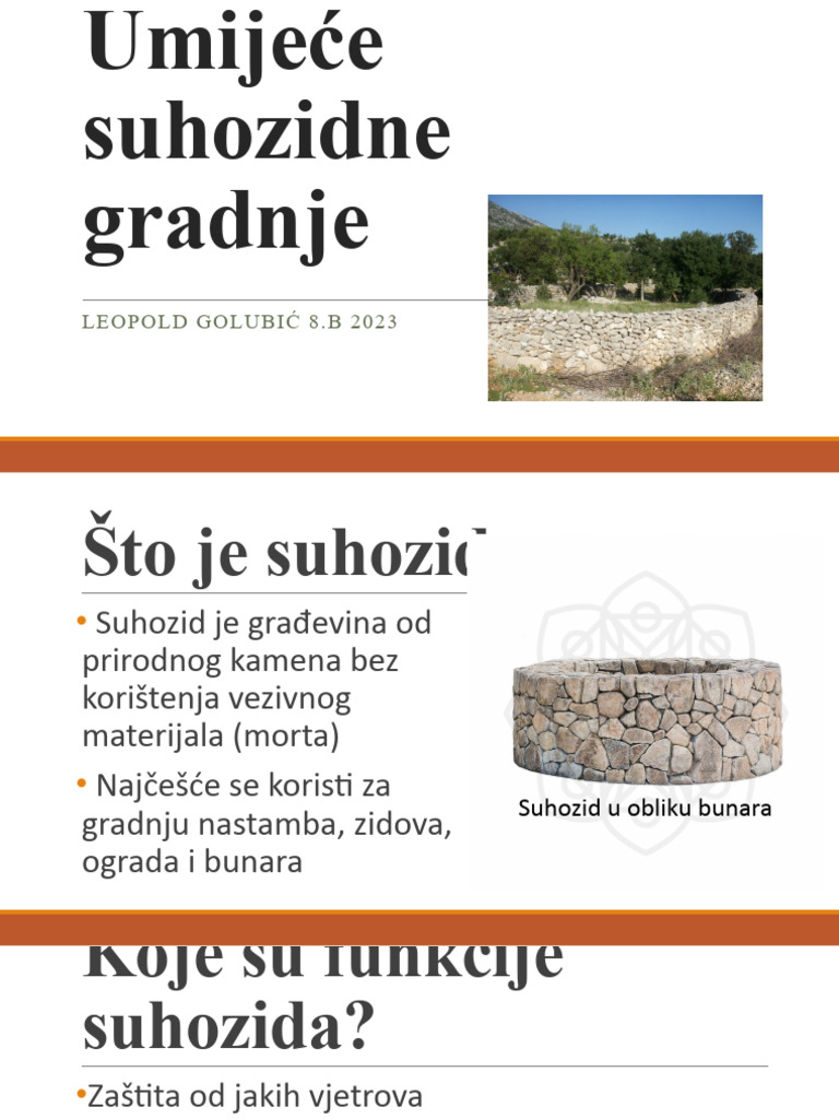 Umjeće Suhozidne Gradnje | PDF