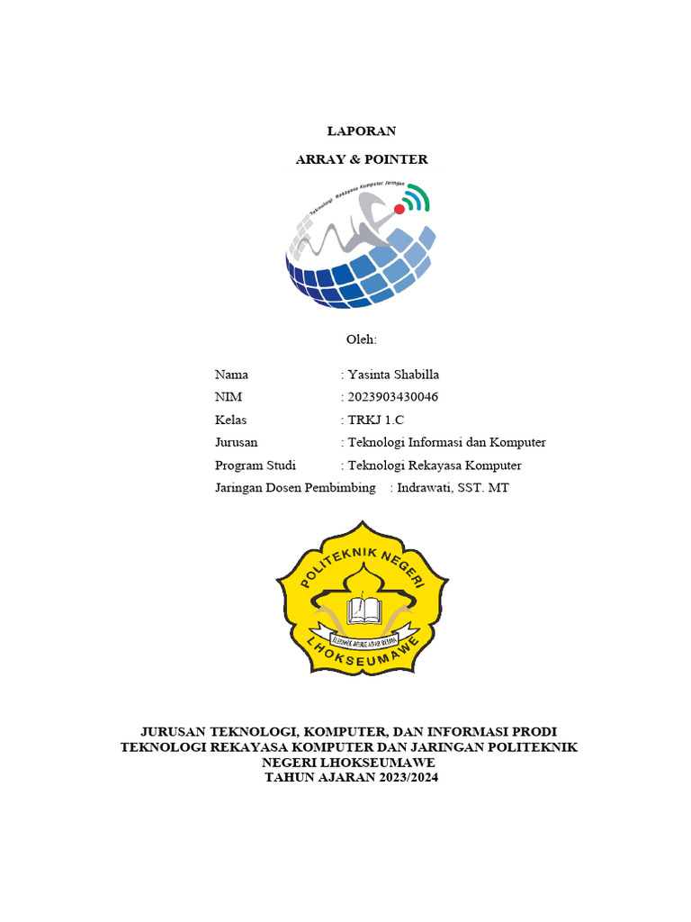 Yasinta Shabila LAPORAN 16 Okt 2023 | PDF