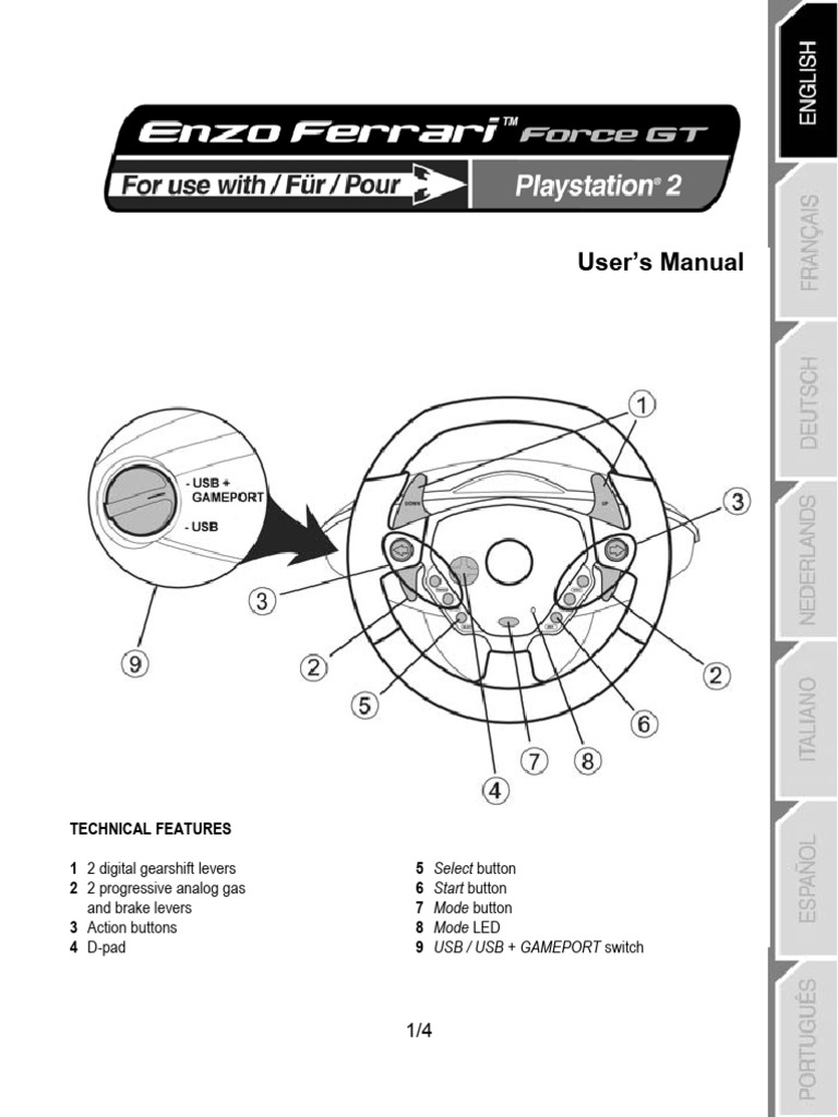 Enzo Ferrari Force GT PS2 | PDF | Manual Transmission