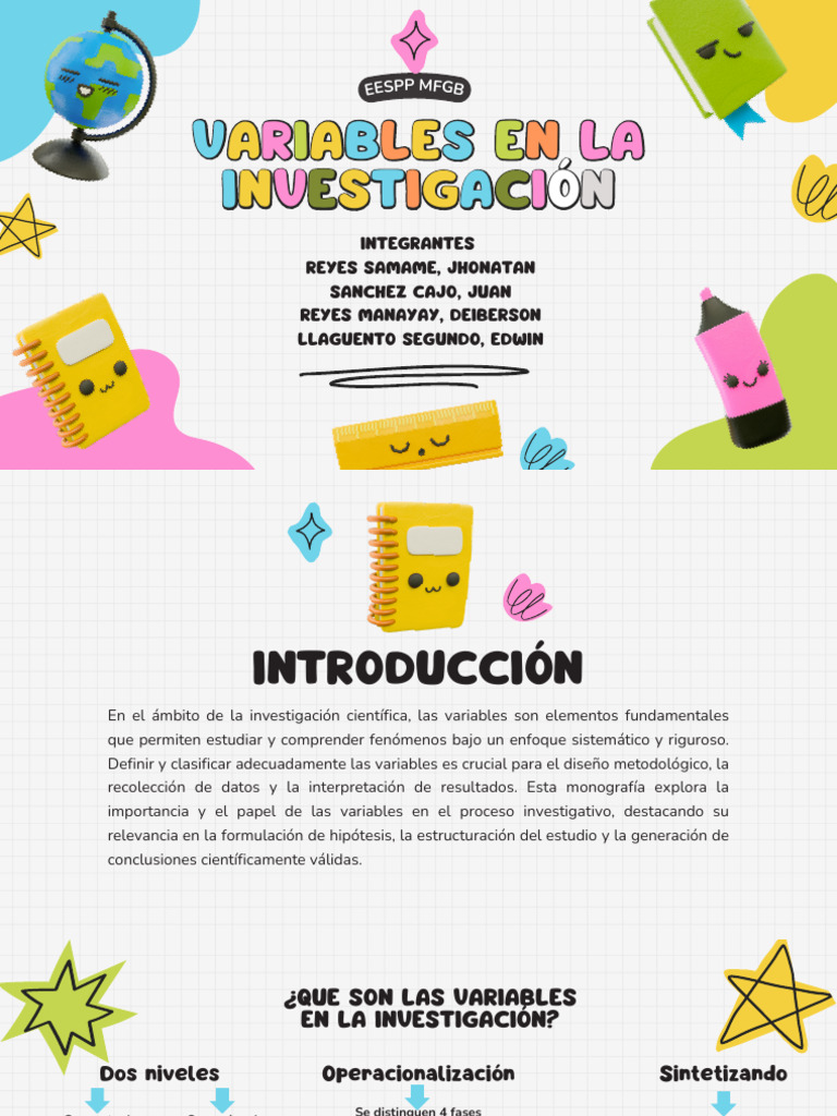 Las Variables en Una Investigación | PDF | Experimentar | Método científico