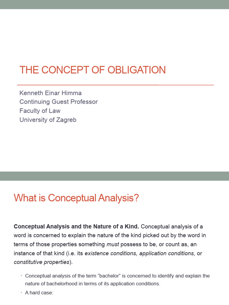 The Concept of Obligation | PDF | Morality | Reason