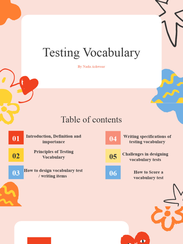 Vocabulary Testing | PDF | Vocabulary | Multiple Choice