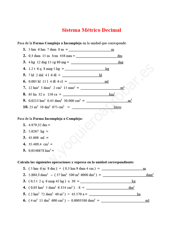 Ejercicios Resueltos Sistema M-Trico | PDF | Cantidad | Cantidades fisicas
