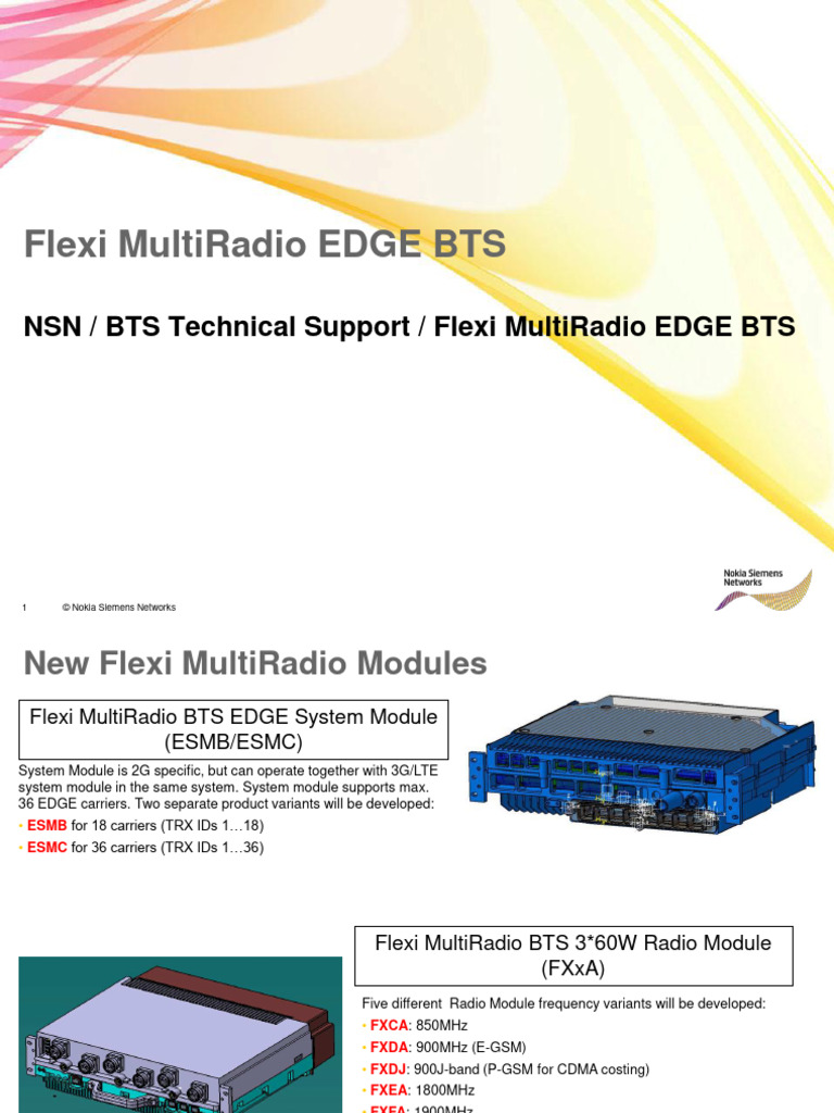 Flexi MultiRadio Treinamento | PDF | Lte (Telecommunication) | Radio