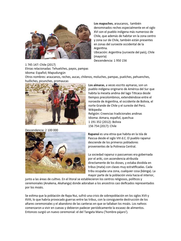 Los Mapuches | PDF | Etnicidad | Cultura de las Americas